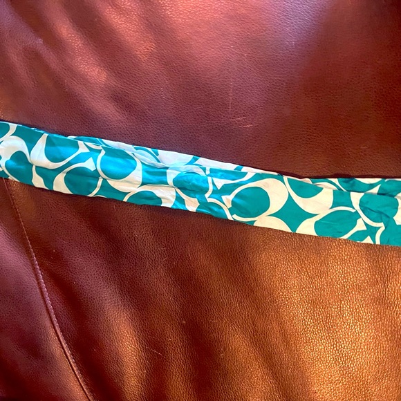 Coach | Accessories | Coach Silk Logo Scarf Reversible | Poshmark